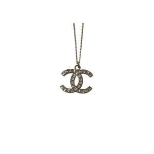 CHANEL | Jewelry | Chanel Cc Logo Necklace Gold Plated | Poshmark
